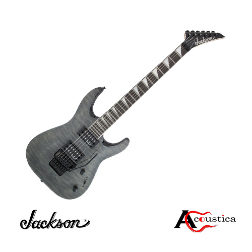Jackson JS32Q Dinky Transparent Black-Electric Lead Guitar - Acoustica BD